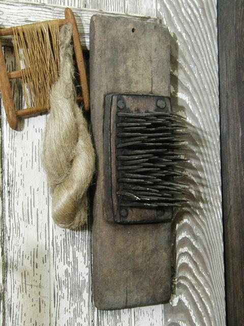 Antique Hatchel Hetchel Flax Comb Handmade Spinning with Flax Braid ...