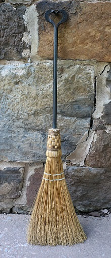 Hearth Broom Forged Heart Handle – Fanatic's Country Attic