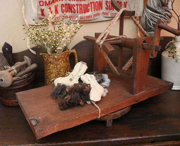 Antique Yarn Winder Unusual Table Version Neat – Fanatic's Country Attic